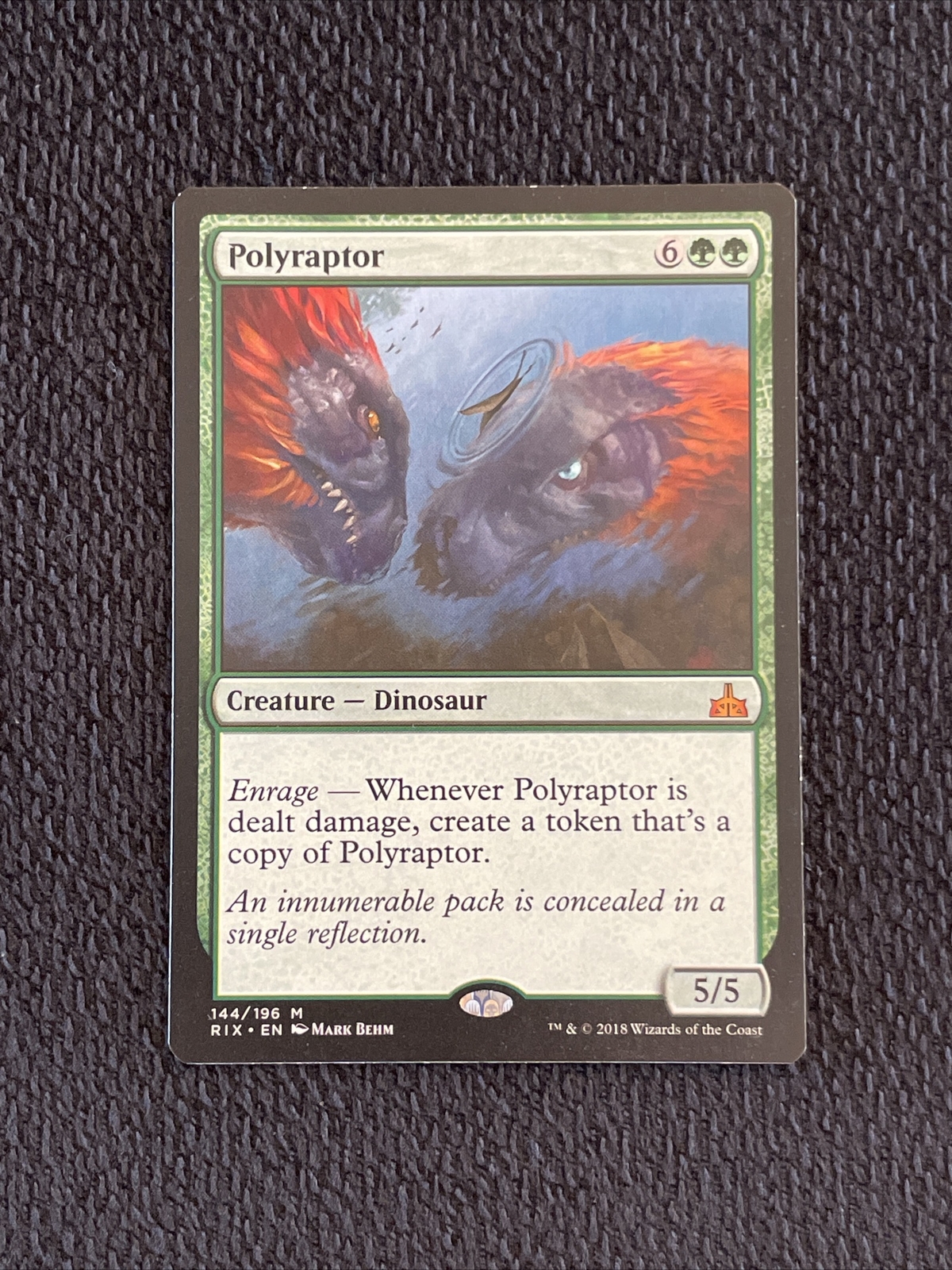 MTG Polyraptor Rivals of Ixalan 144/196 Regular Mythic | eBay