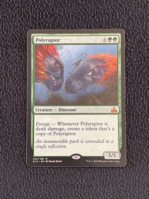 MTG Polyraptor Rivals of Ixalan 144/196 Regular Mythic | eBay