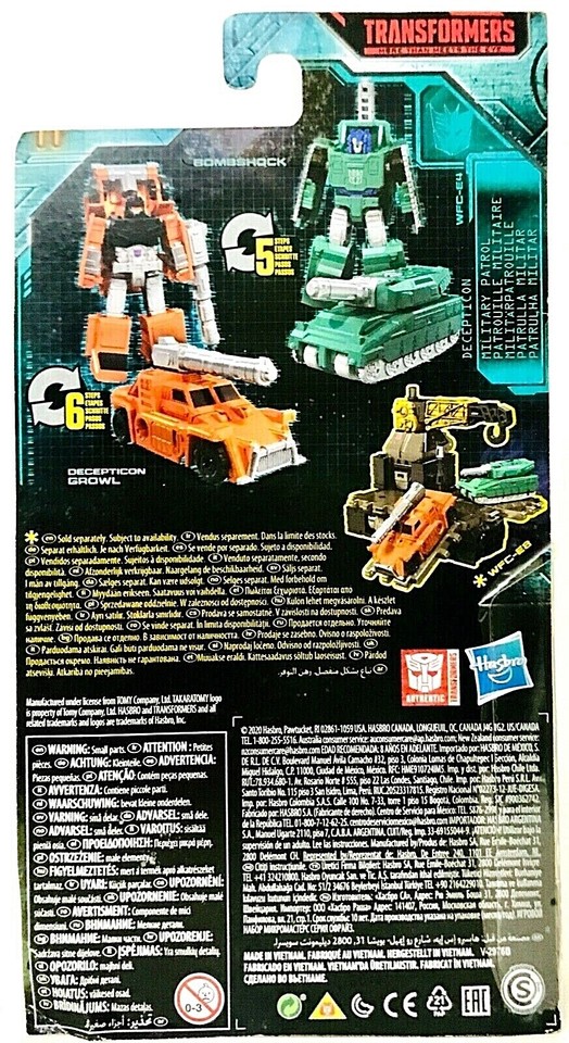 Hasbro Transformers Earthrise War For Cybertron Bombshock & Decepticon ...