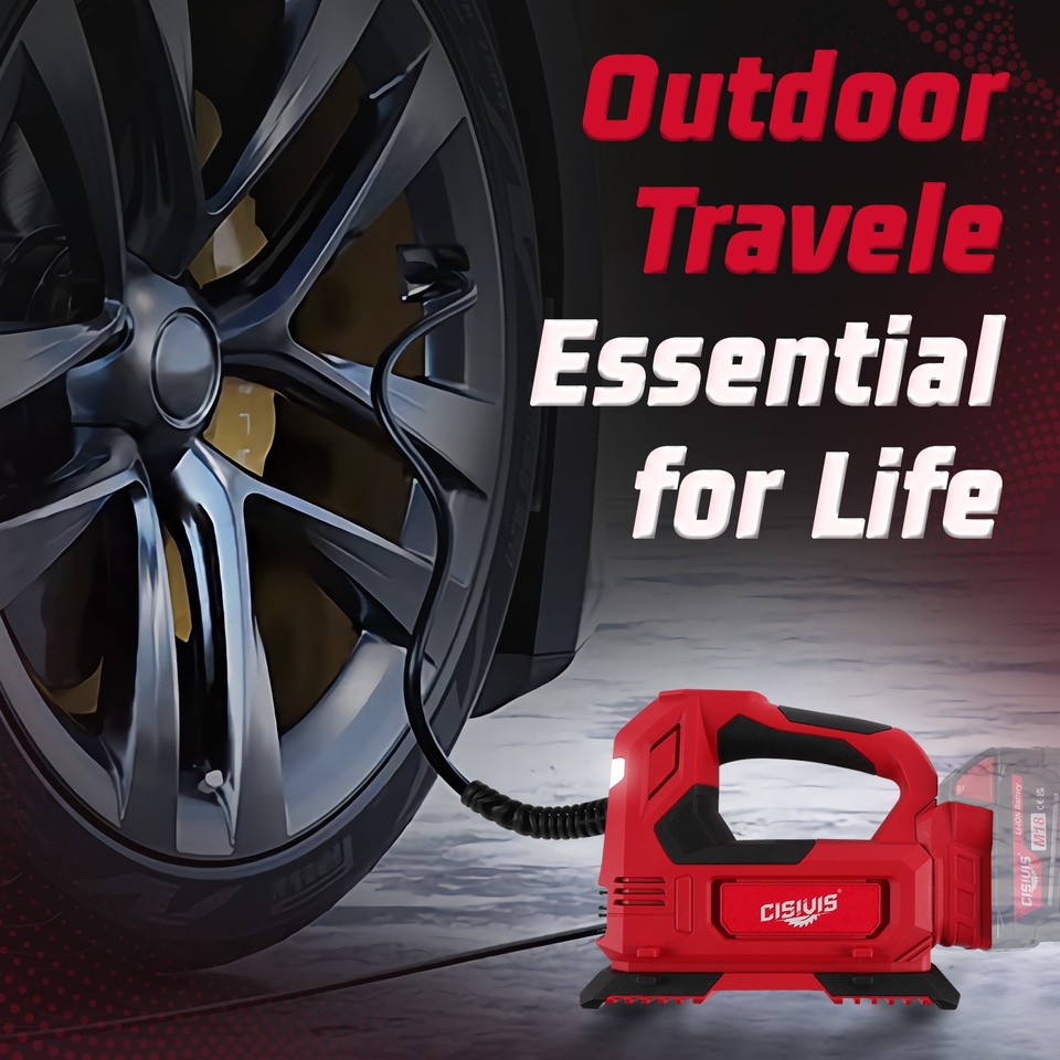 Tire Inflator for Milwaukee M18 Battery Portable Air Compressor for Car ...