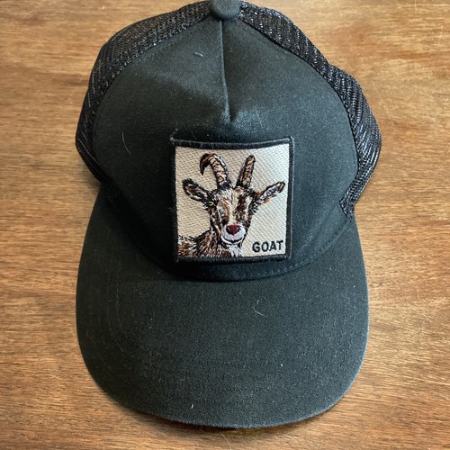 The Goat- Snap Back Hat Adjustable One Size- Black With Iconic Goat ...