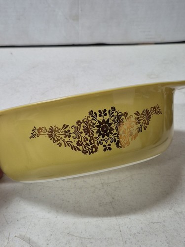Pyrex Promotional 043 Oval Casserole 1 1/2 Qt Gold Garland Dish. Free ...