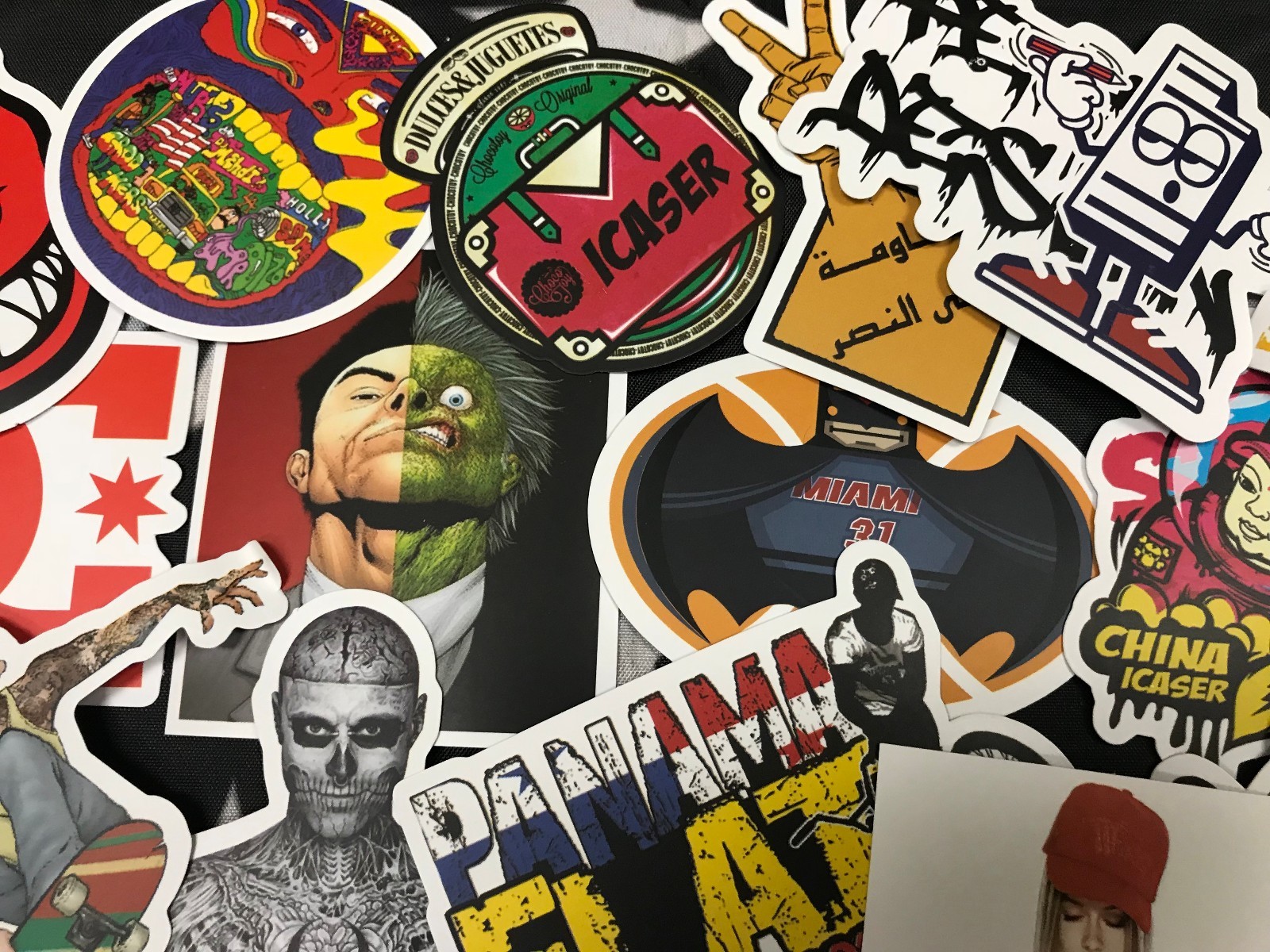 100pcs Cool Skateboard Stickers Bulk Pack Snowboard Vinyl Decor Decals ...