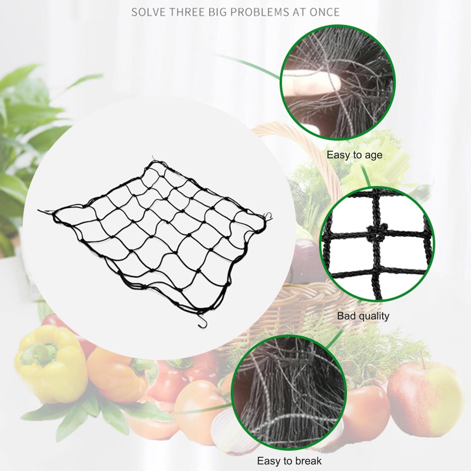 Elastic Scrog Trellis Net w/Hooks Plant Support Netting for Grow Tent 5 ...