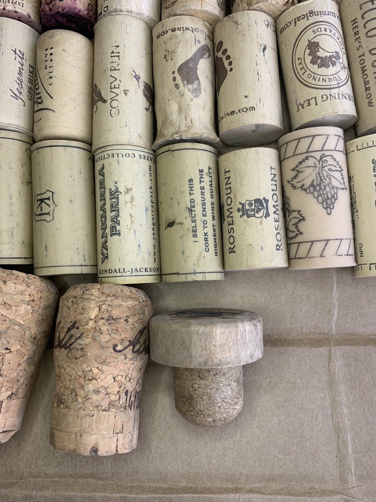 Lot of 145 Wine Corks Synthetic And Cork Material Used | eBay