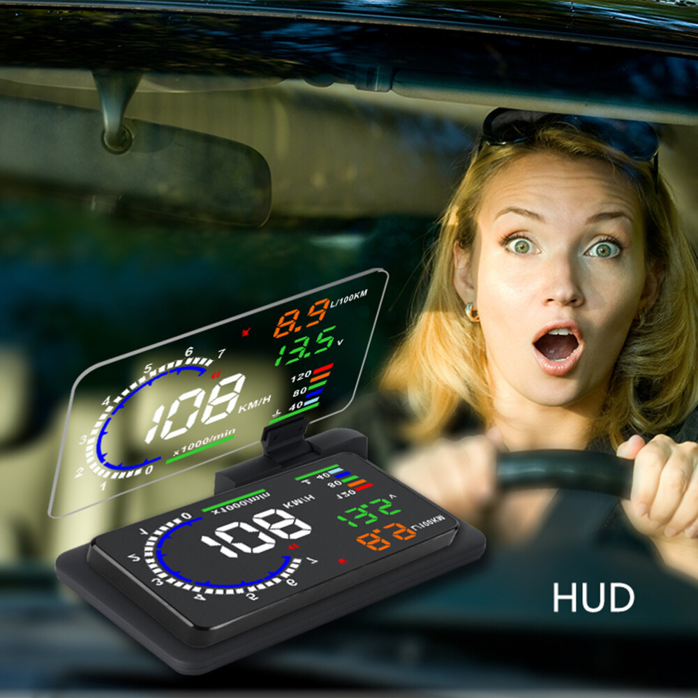 head up display Head Display Car HUD GPS Navigation Reflector Universal ...