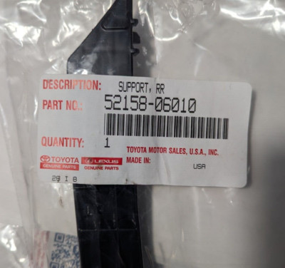 52158-06010 Left Rear Bumper Side Support - 2007-2011 Camry - Genuine ...