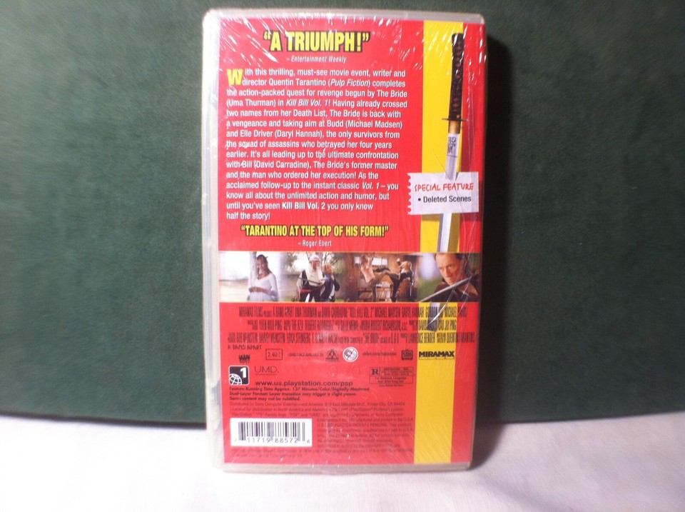 PSP Movie Kill Bill Vol. 2 Sealed | eBay