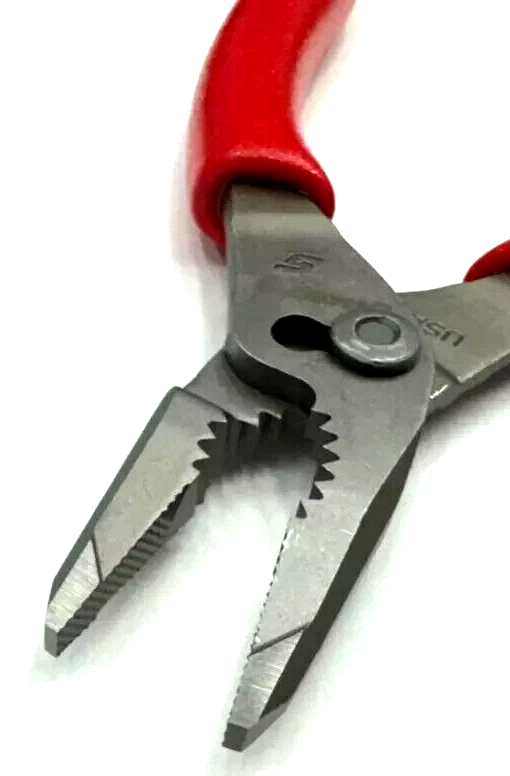 SNAP ON LN44BCF RED 5" Soft Grip Mini Long Nose Slip Joint Pliers NEW ...