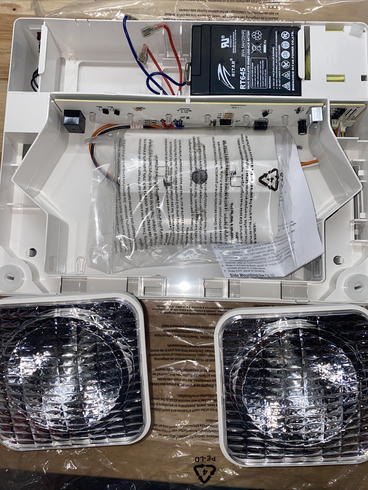 Monument LED Exit/Emergency Light Combination Red 2479008 | eBay