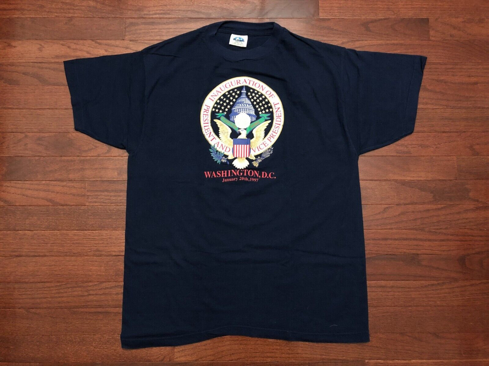 1997 PRESIDENTIAL INAUGURATION T SHIRT MENS LARGE BLU… - Gem