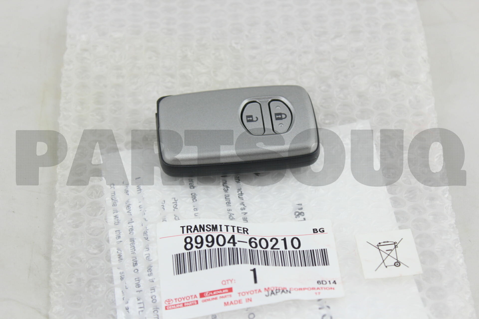 8990460210 Genuine Toyota TRANSMITTER SUB-ASSY, ELECTRICAL KEY 89904 ...