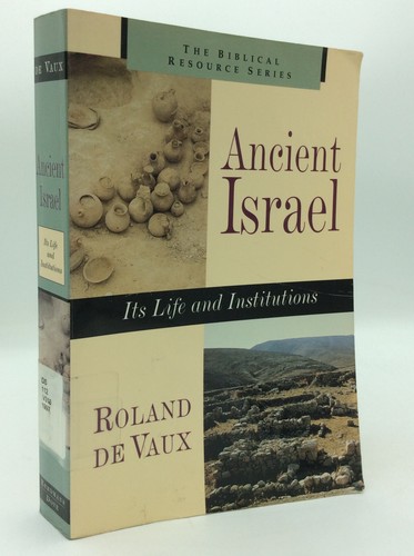 ANCIENT ISRAEL by Roland de Vaux - 1961 - vintage Biblical history | eBay
