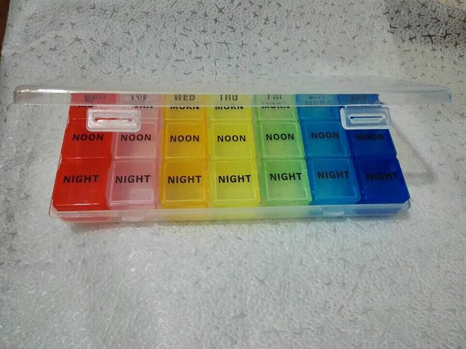 US 7 Day 3 Times Medicine Pill Week Tablet Sort Organizer Storage ...