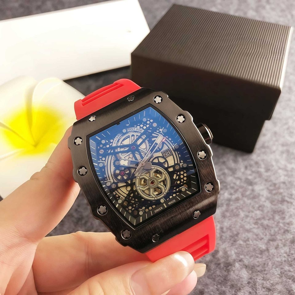 Tourbillon Men's Automatic Non-Mechanical Watch Three-Pin Fashion ...