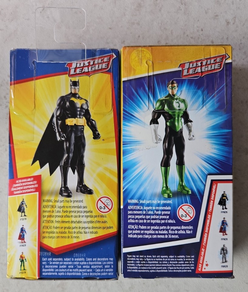 NEW GREEN LANTERN & BATMAN 6" INCH DC JUSTICE LEAGUE ACTION FIGURES ...