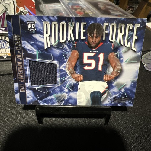 2023 Absolute Football Rookie Force Will Anderson Jr Patch RC #RF-28 ...