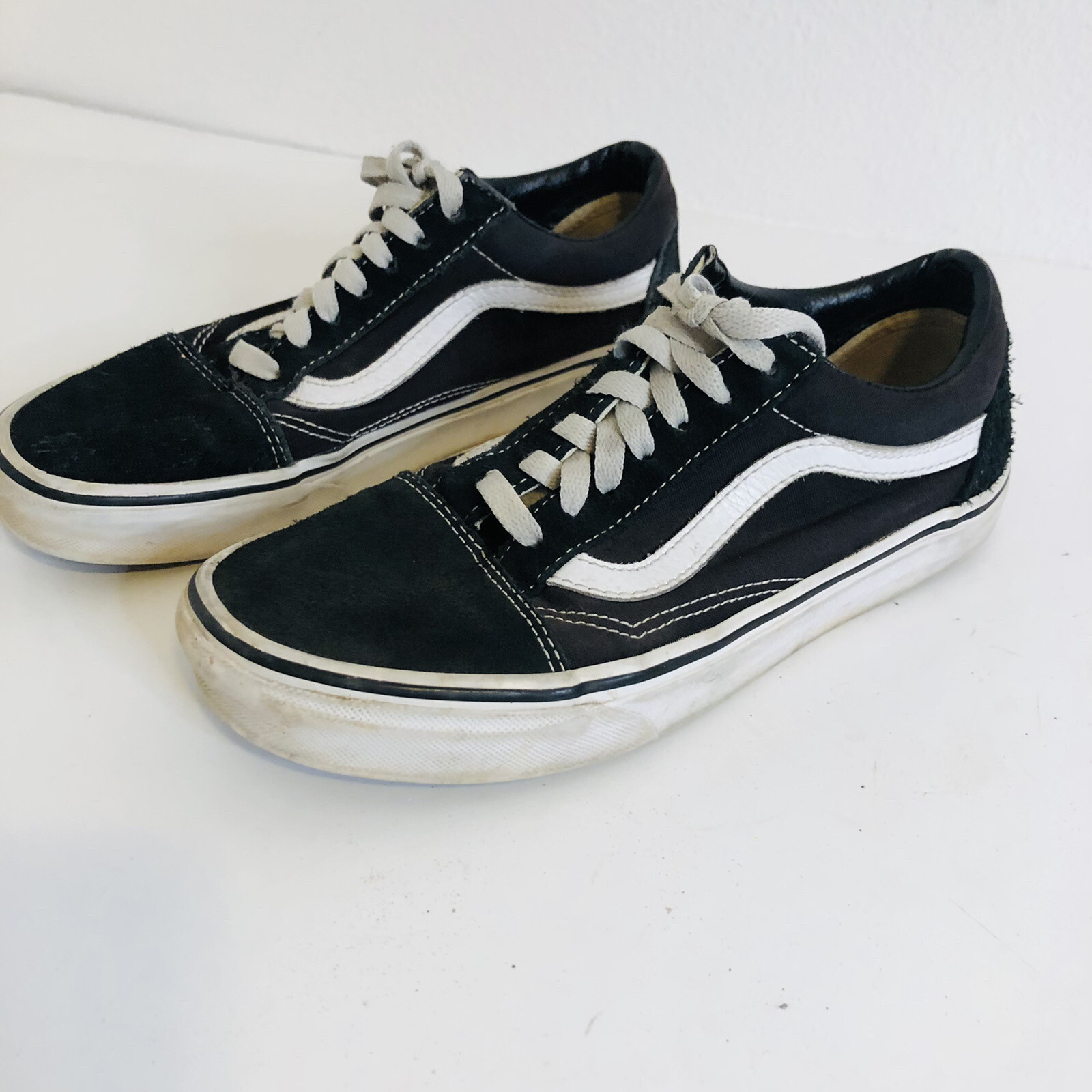 Vans Old School Classic black white mens 6 womens 7.… - Gem