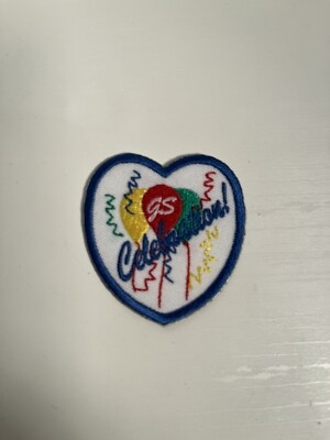 Girl Scout GS Celebration Patch HTF RARE Heart Uniform Cosplay Balloons ...