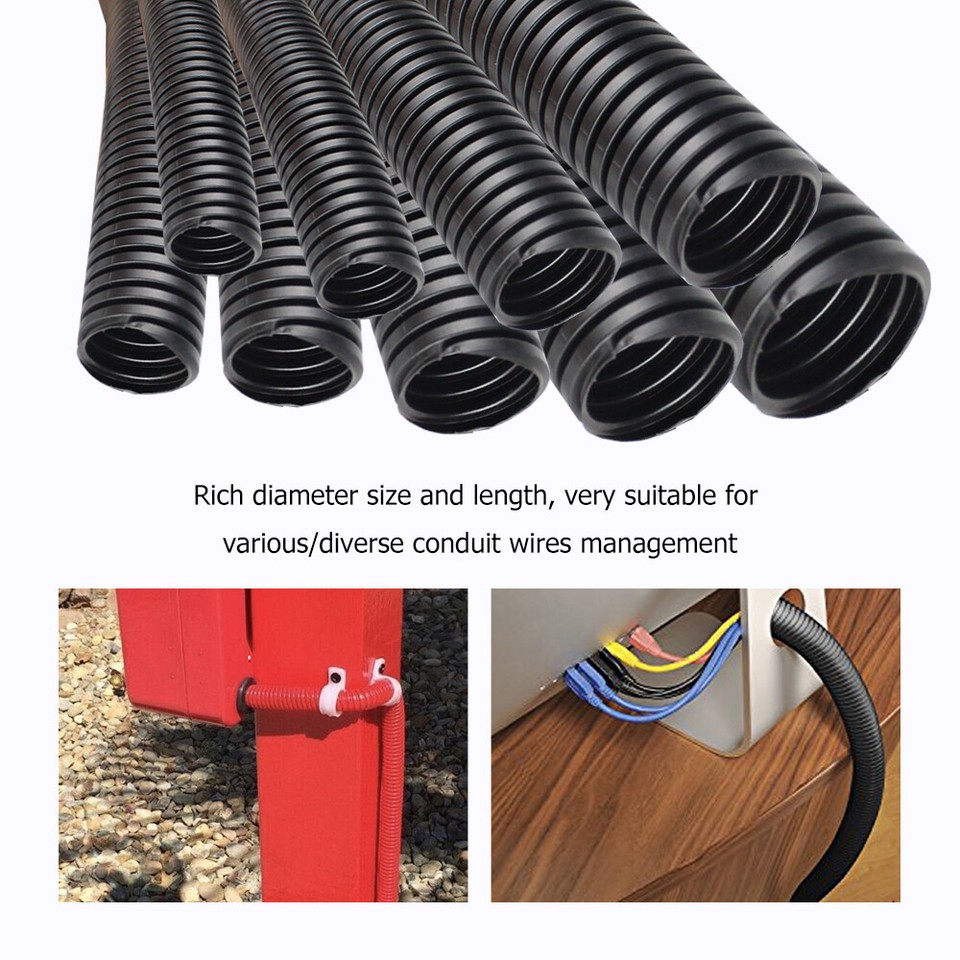 Split Wire Loom Conduit Flex Tubing Automotive Wire Protector Harness ...