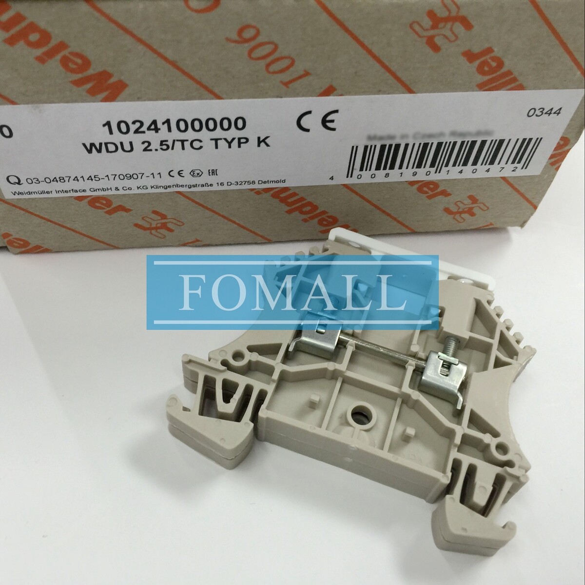 50Pcs/Box New For Weidmuller Thermocouple Terminal WDU 2.5/TC TYP K ...