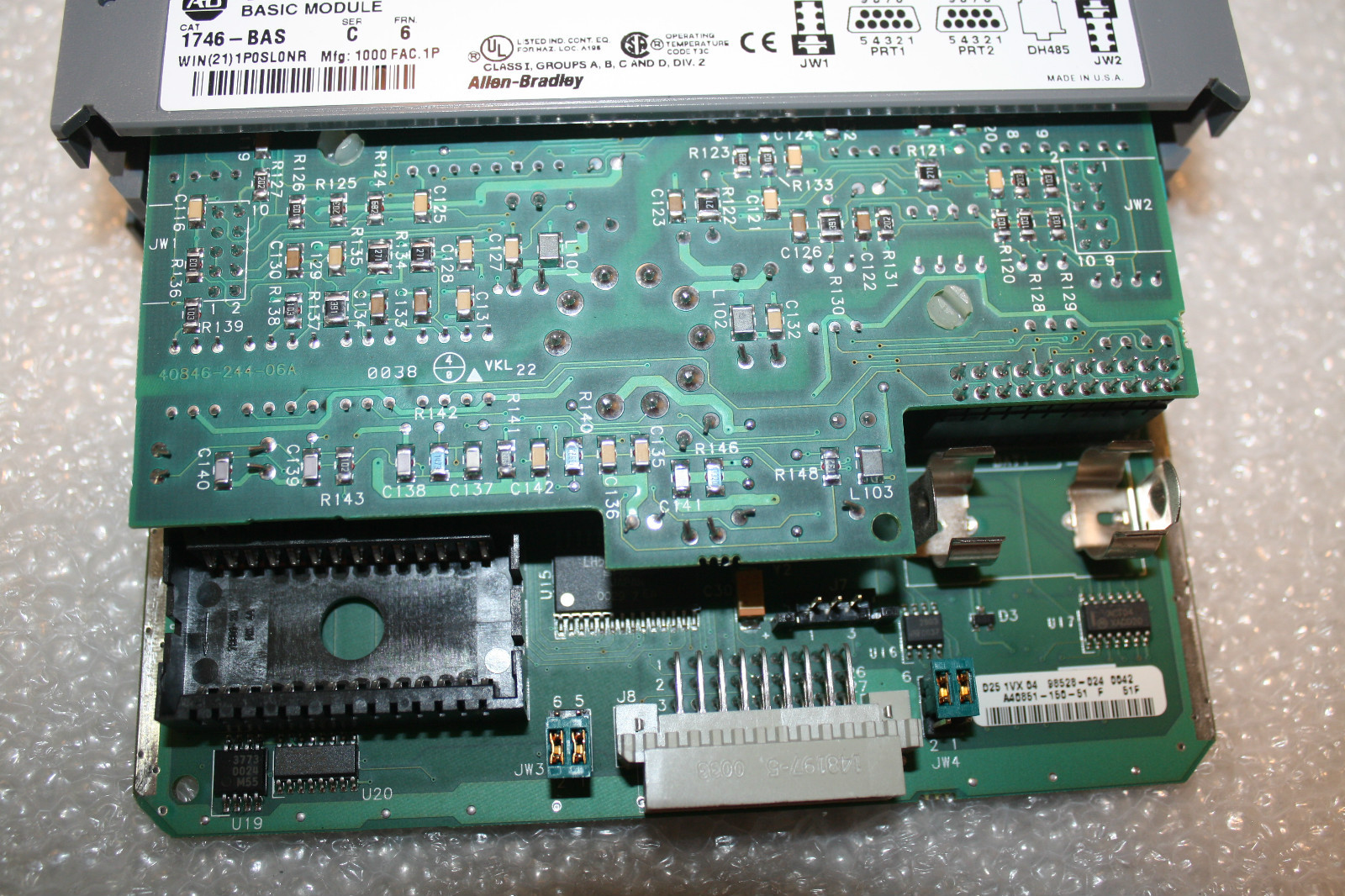 ALLEN BRADLEY 1746-BAS SLC 500 BASIC FRN 6 SER C I/O MODULE | eBay