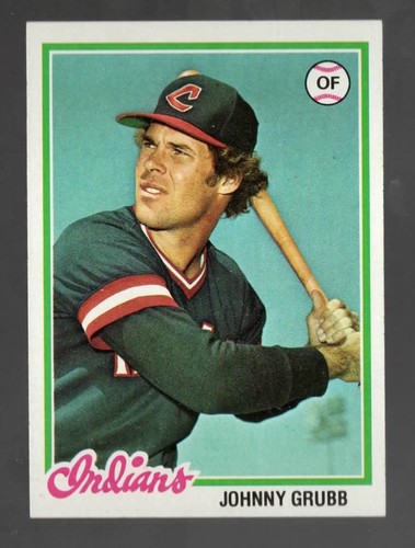 1978 Topps Johnny Grubb Cleveland Indians #608 Near Mint or Better | eBay