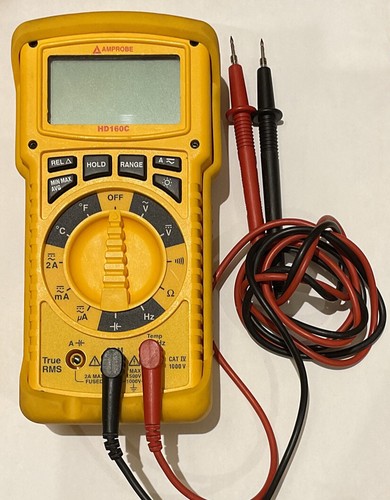 Amprobe HD160C Heavy-Duty Digital Multimeter with True-RMS (LOW BATTERY) | eBay