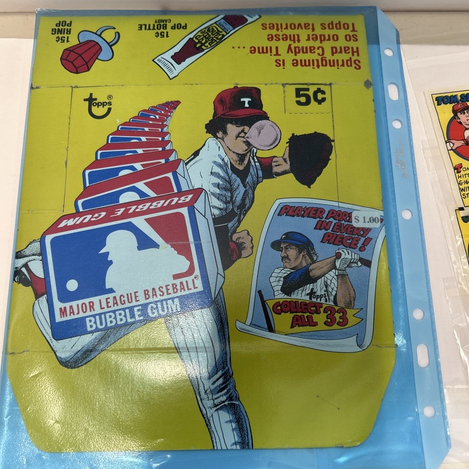 1979 Topps Baseball Comic Bubble Gum Wrappers 1-33 Complete Set HOF’s ...