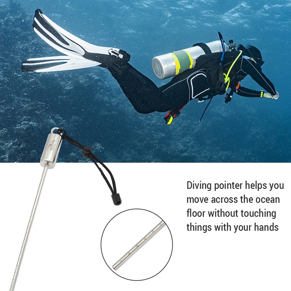 Stainless Steel Scuba Diving Pointer Tickle Stick 7B5A | eBay Australia