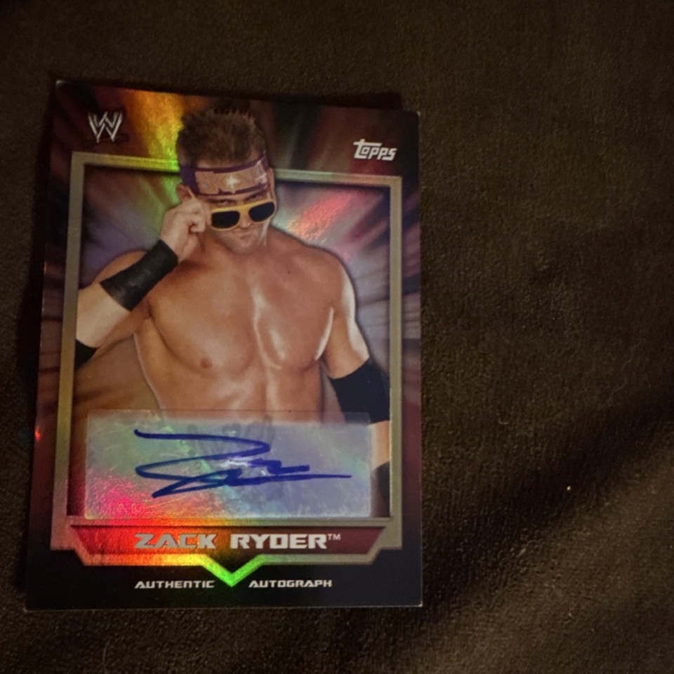 Topps WWE Classic Zack Ryder 2011 Autograph Card Lot of 2 Sticker ...