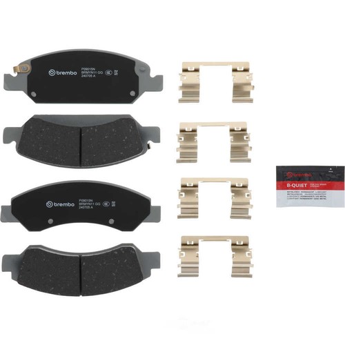 Disc Brake Pad Set-Premium NAO Ceramic OE Equivalent Pad Brembo P09015N ...