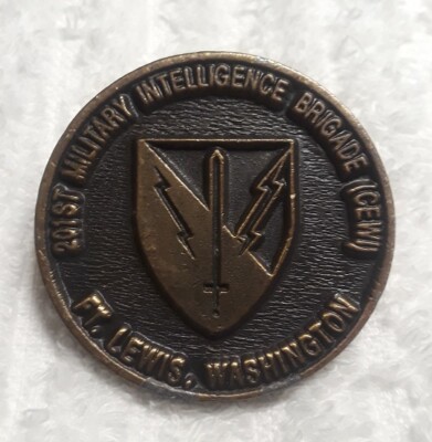 AUTHENTIC FORT LEWIS WA 201st MI BDE (CEWI) 14th MI BN OLD RARE ...
