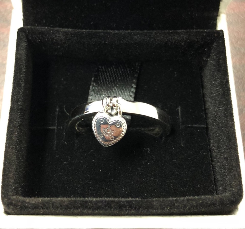 Pandora Love Lock Ring #196571 +HINGED BOX +POLISH CLOTH +Tag ~Choose ...