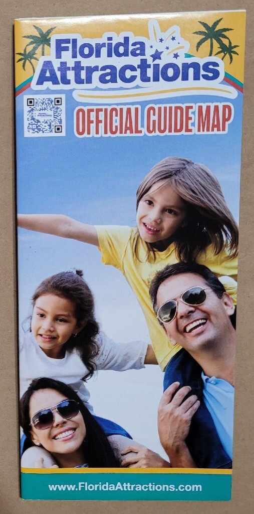 NEW Official Guide Map Florida Attractions | Grelly USA