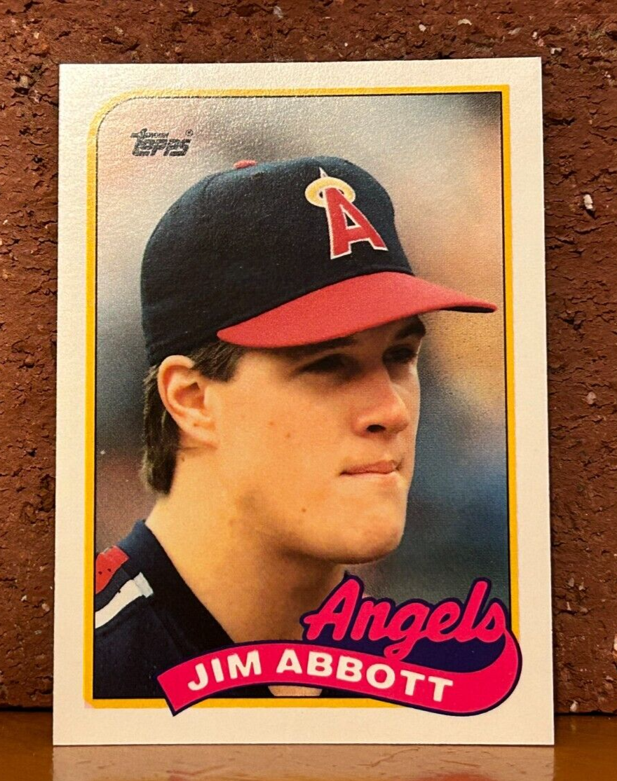 BASEBALL CARD NEW FRESH FROM BOX TOPPS TRADED 1989 JIM ABBOTT ANGELS | eBay
