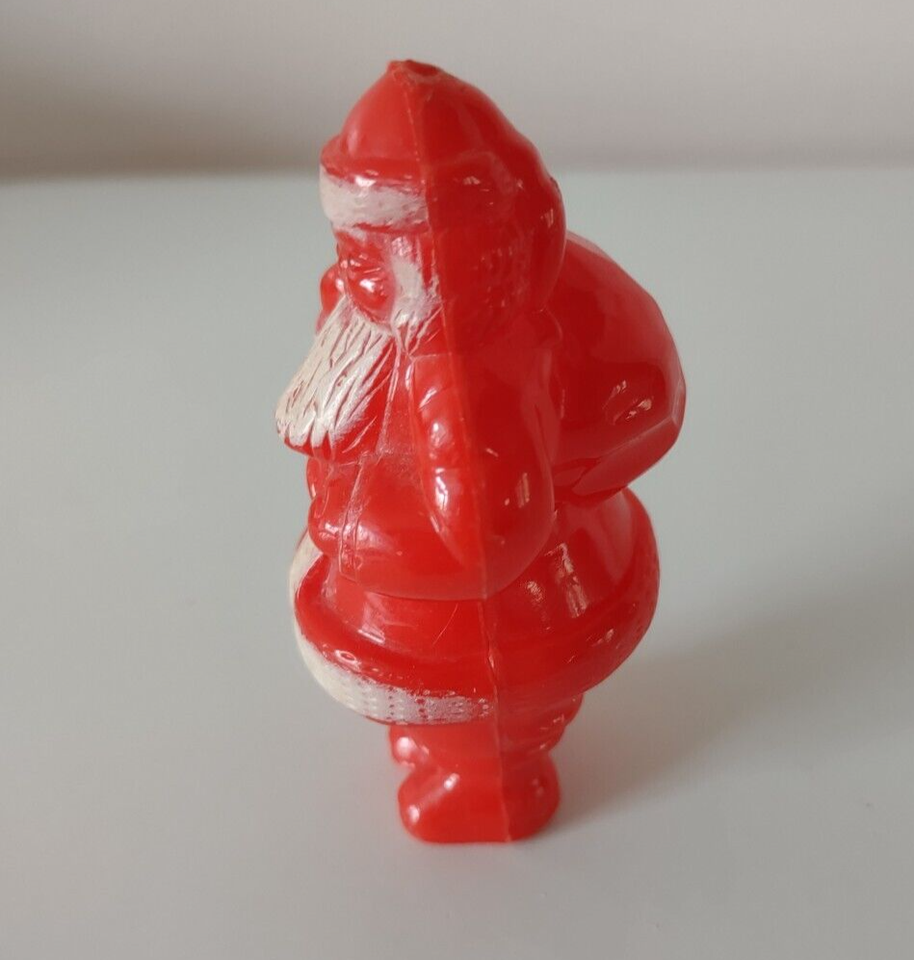 Vintage Santa Claus Hard Plastic Christmas Ornament 3.25" | eBay