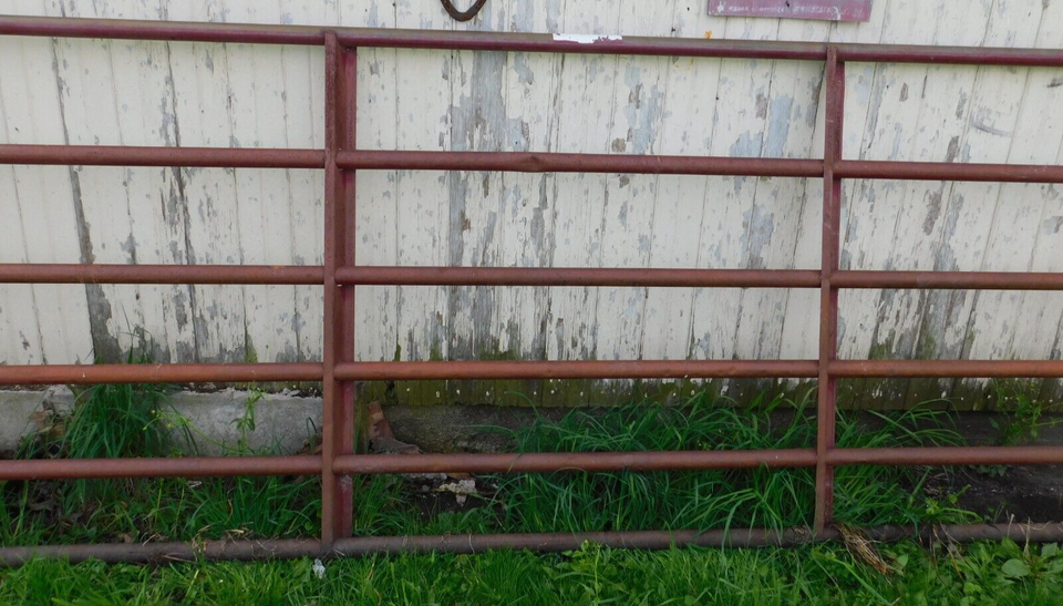 Used 12 Foot Red Tube Pipe Gate Excellent Condition Pick-Up Only | eBay