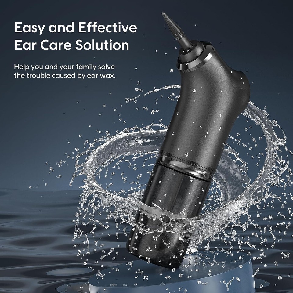 Water Powered Ear Cleaner Ear Wax Removal Kit USB Rechargeable 4 ...