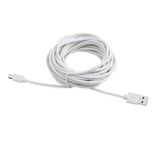 4-Pack 25ft Security Camera Micro USB Extension Cable Compatible for ...