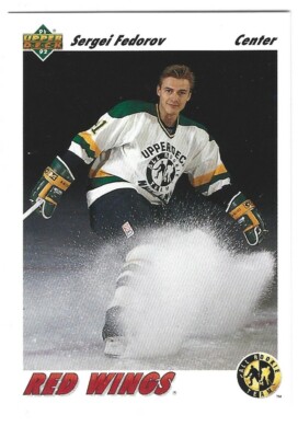 SERGEI FEDOROV 1991-92 UPPER DECK ALL ROOKIE TEAM RED WINGS D2 | eBay