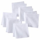 30 PCS UNBRAND HANKY WHITE SOFT COTTON PLAIN HANKIES HANDKERCHIEF FOR ...