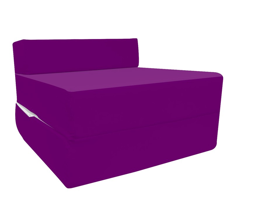 Fold Out Single Chair Z Bed Sofa Guest Futon Chair Bed Lounger Mattress ...