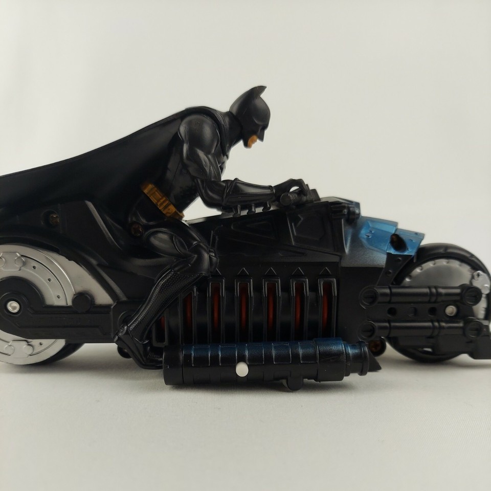 DC Comics Batman Bat Cycle Motorcycle Bike Rev n Go Friction 8 Inch ...