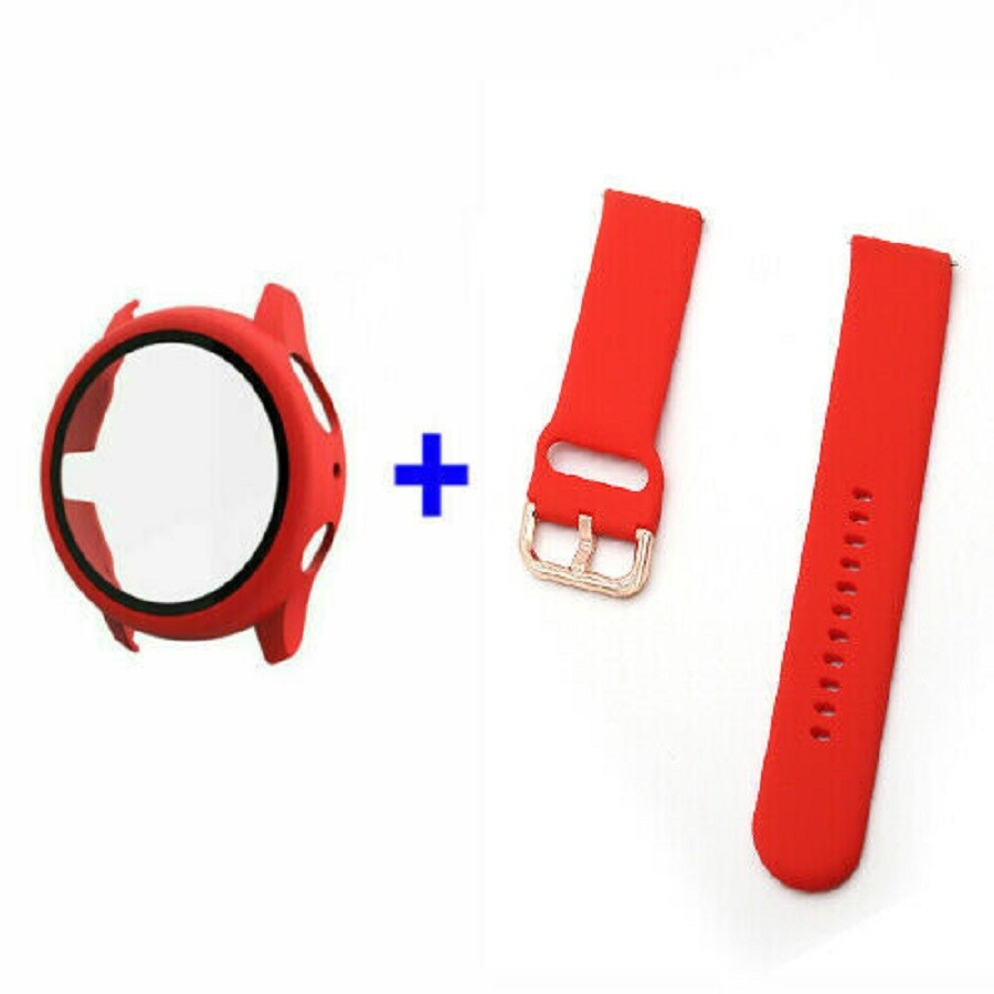 For Samsung Galaxy Watch Active 2 40/44mm Silicone Watch Band Cover ...