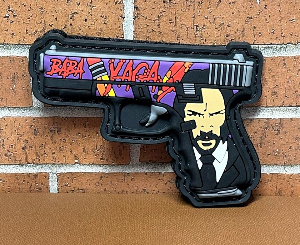 Tactical PVC Patch - John Wick Gun Patch - Hook Loop Morale Baba Yaga Patch | eBay