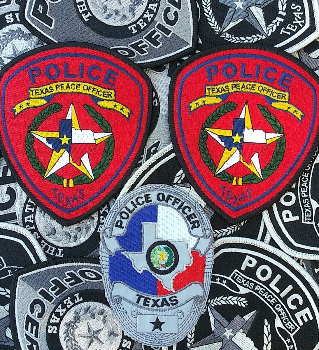 Texas Peace Officer Badge OFFICER Pelican Authentic Police Badge