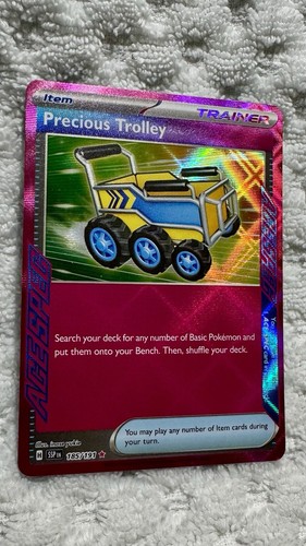 Precious Trolley 185/191 ACE SPEC Rare Trainer Pokemon Surging Sparks ...