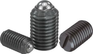 Kipp Ball Spring Loaded Grub Screw Plunger standard force w/ slot ...