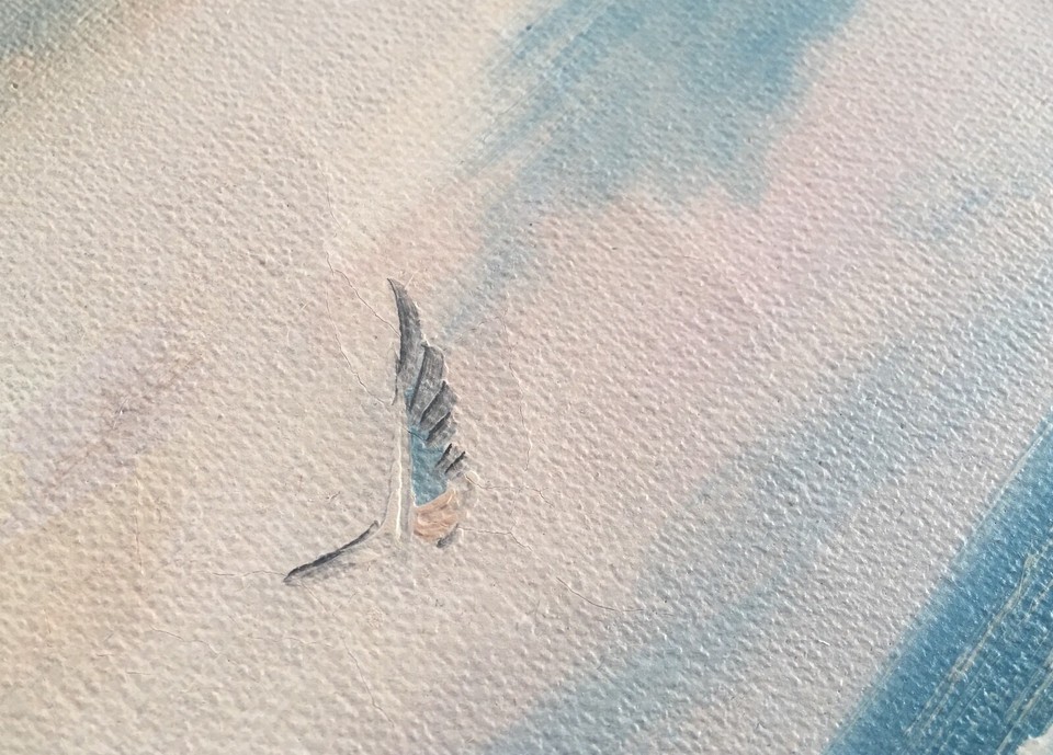 2 Original Oil Paintings Signed W. Amion, Boy & Girl Playing At Sea ...